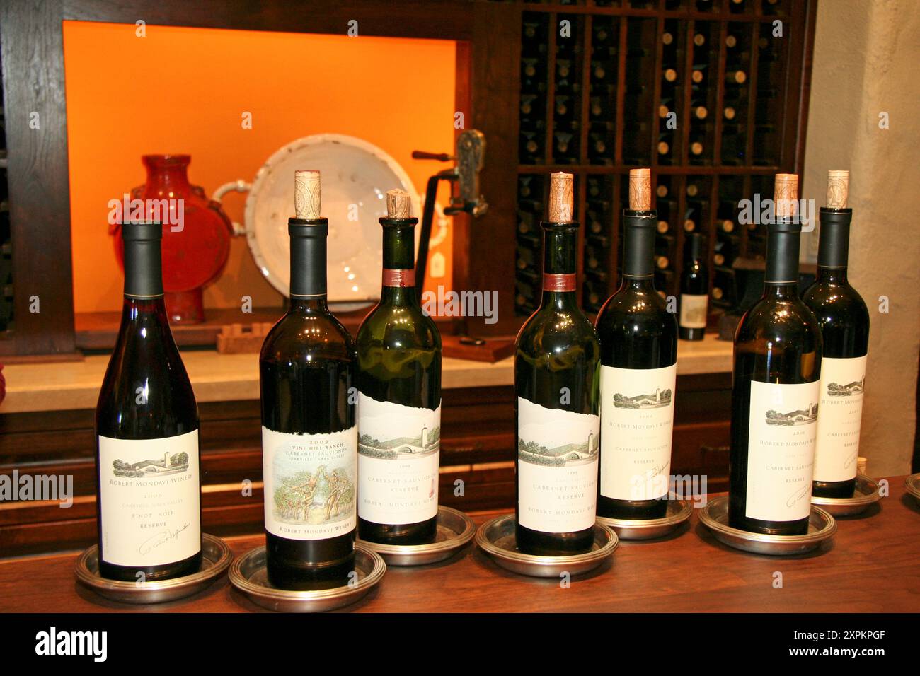 wine tasting room at Robert Mondavi winery, California Stock Photo - Alamy