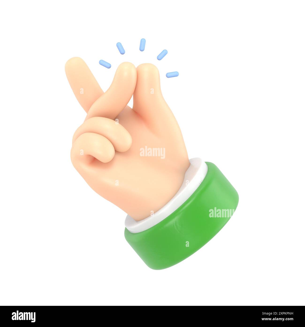 Cartoon Gesture Icon Mockup.Cartoon hand with dark blue sleeves showing ...
