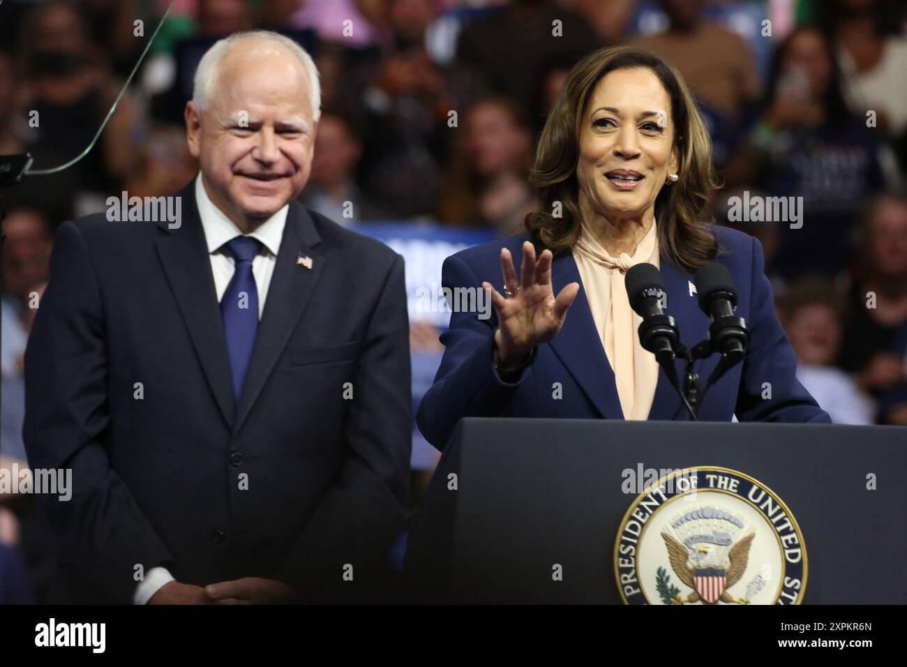 Philadelphia, Pennsylvania, USA. 6th Aug, 2024. Democratic vice ...