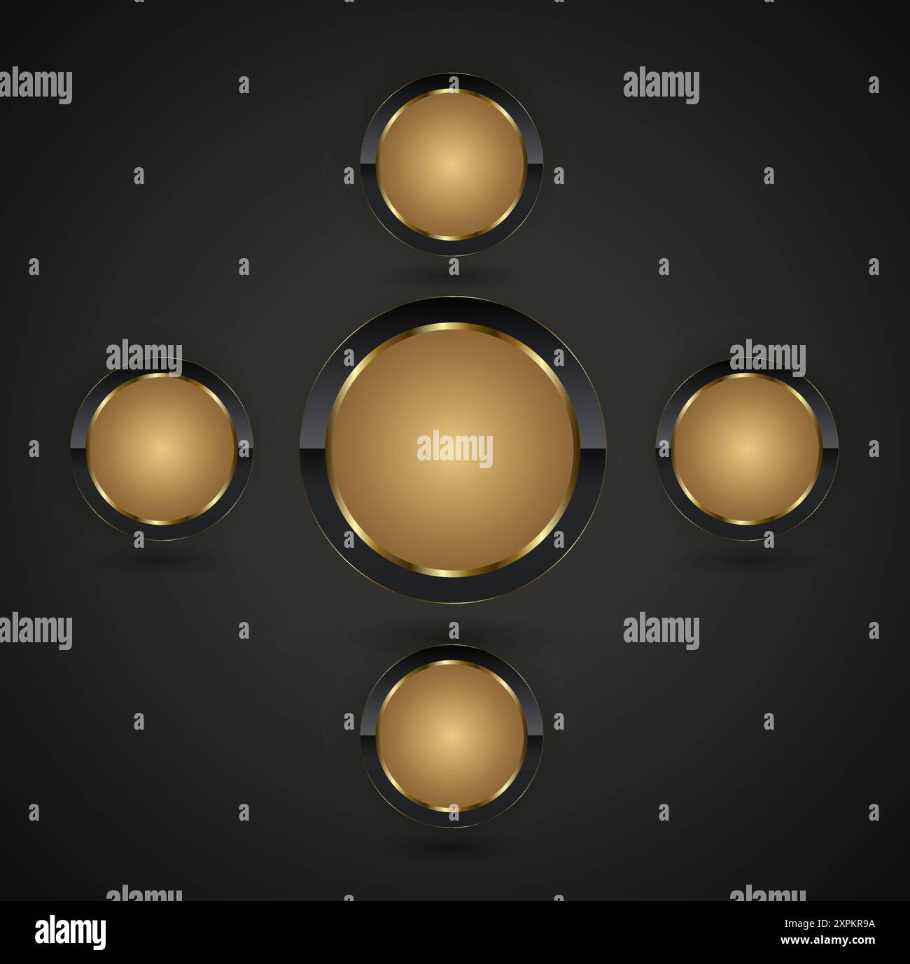 Metallic chrome ring on Stock Vector Images - Alamy