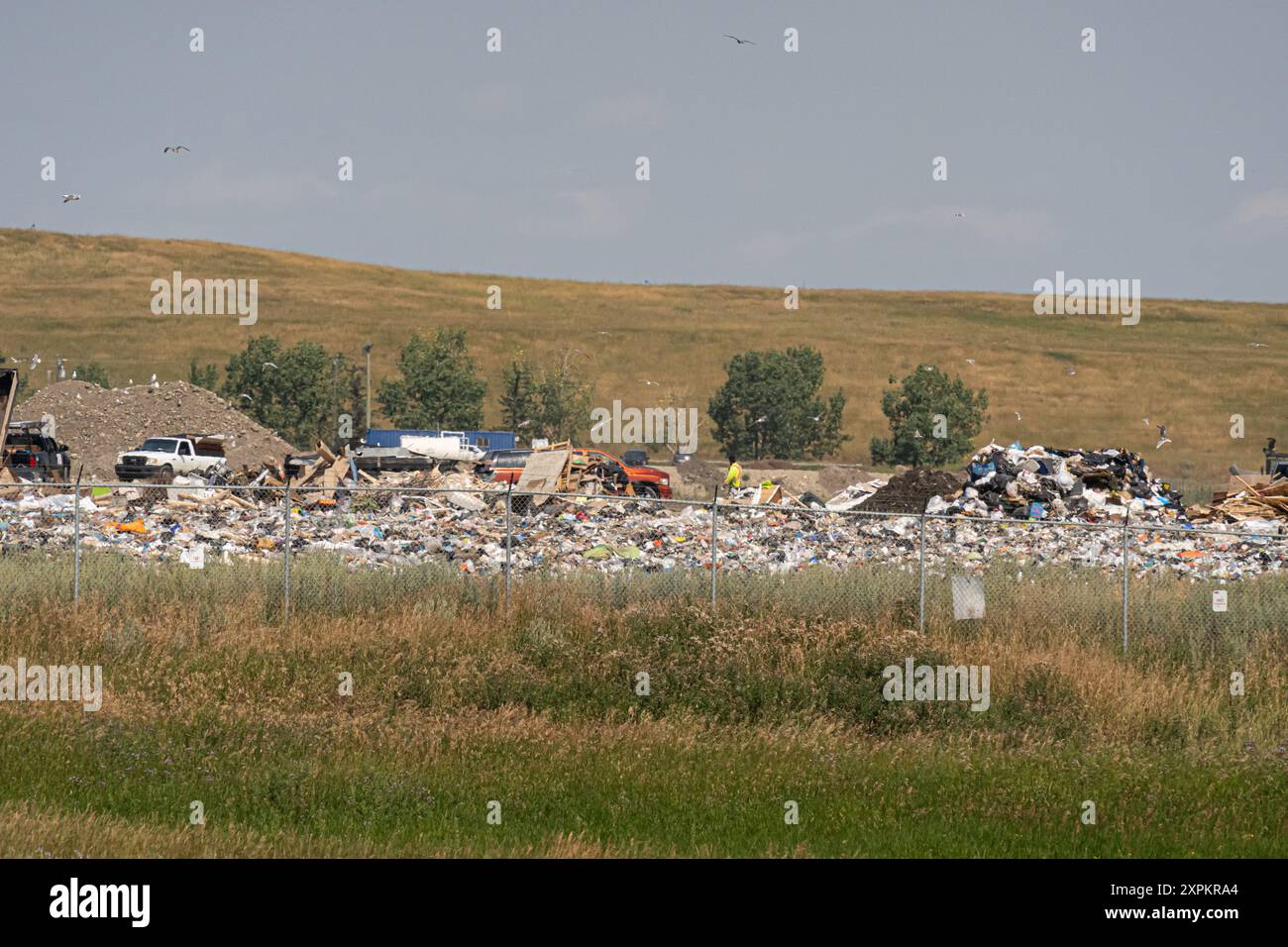 Garbage dump to collect city garbage and recycle Stock Photo - Alamy