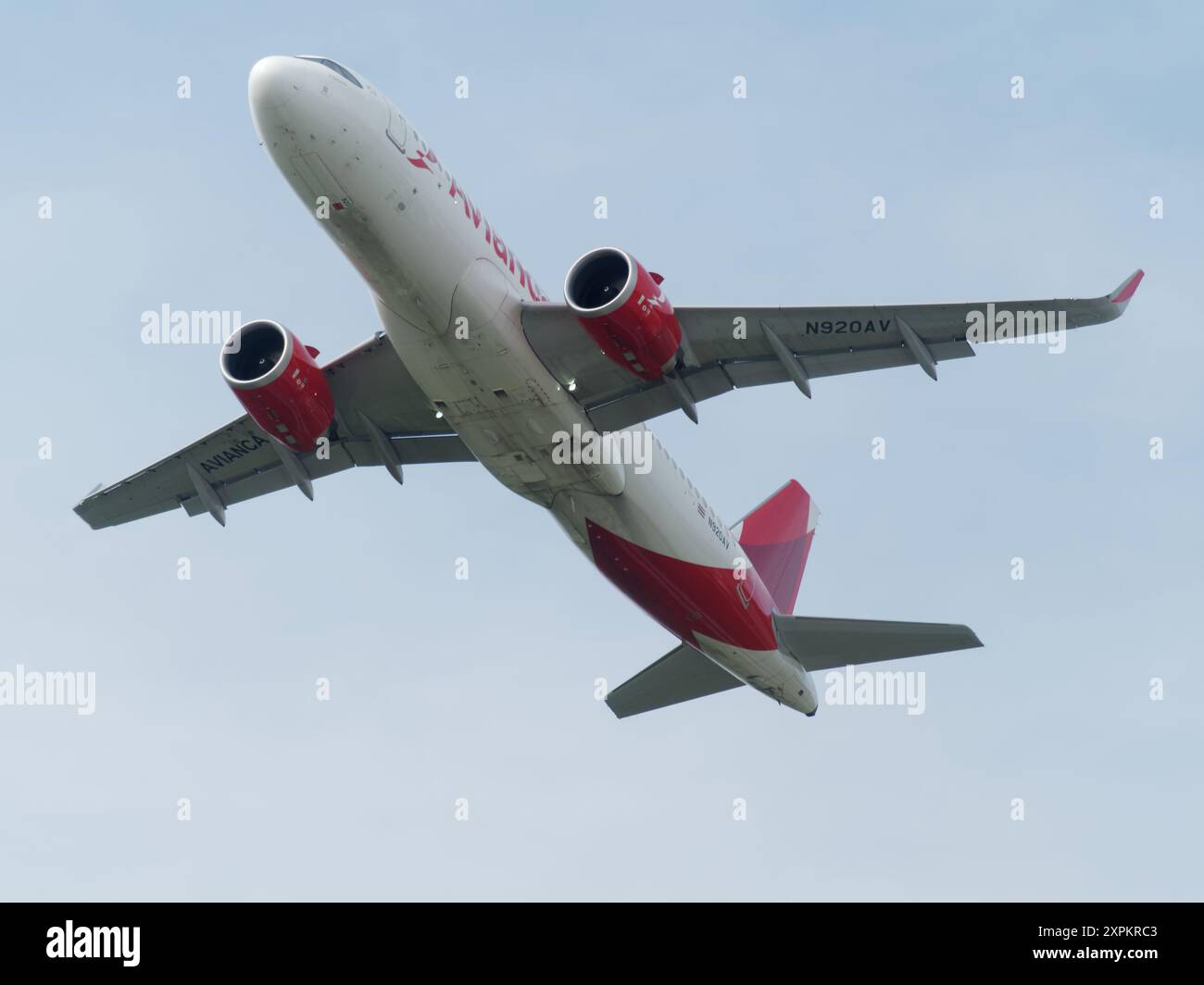 Avianca Airbus A220-300 taking off at the Montréal-Pierre Elliott ...