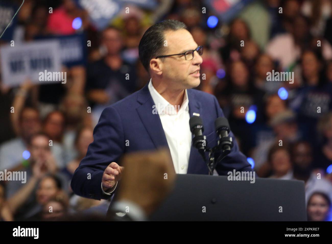 Governor of Pennsylvania Josh Shapiro speaks during an event with US ...