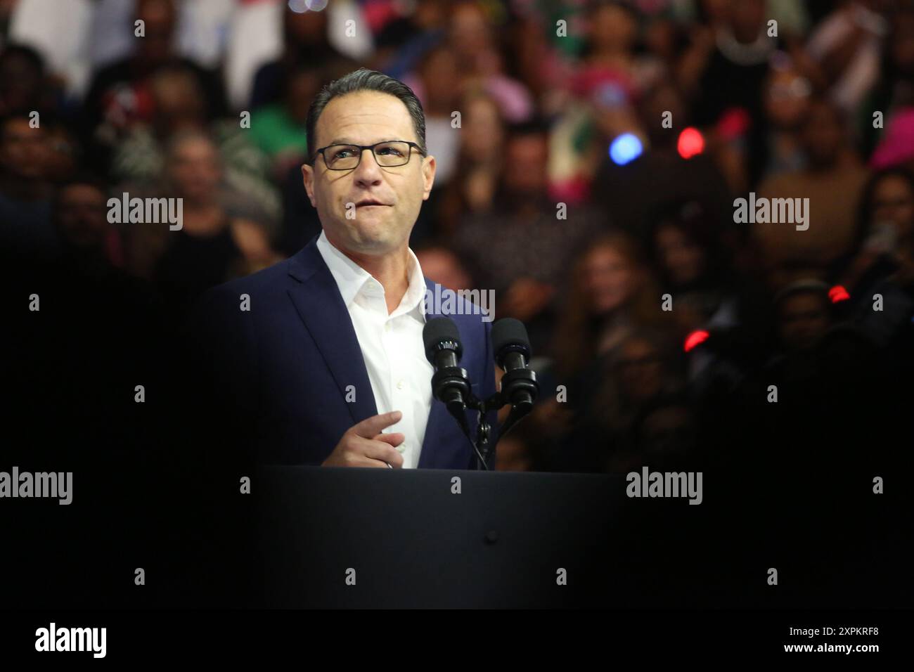 Governor of Pennsylvania Josh Shapiro speaks during an event with US ...