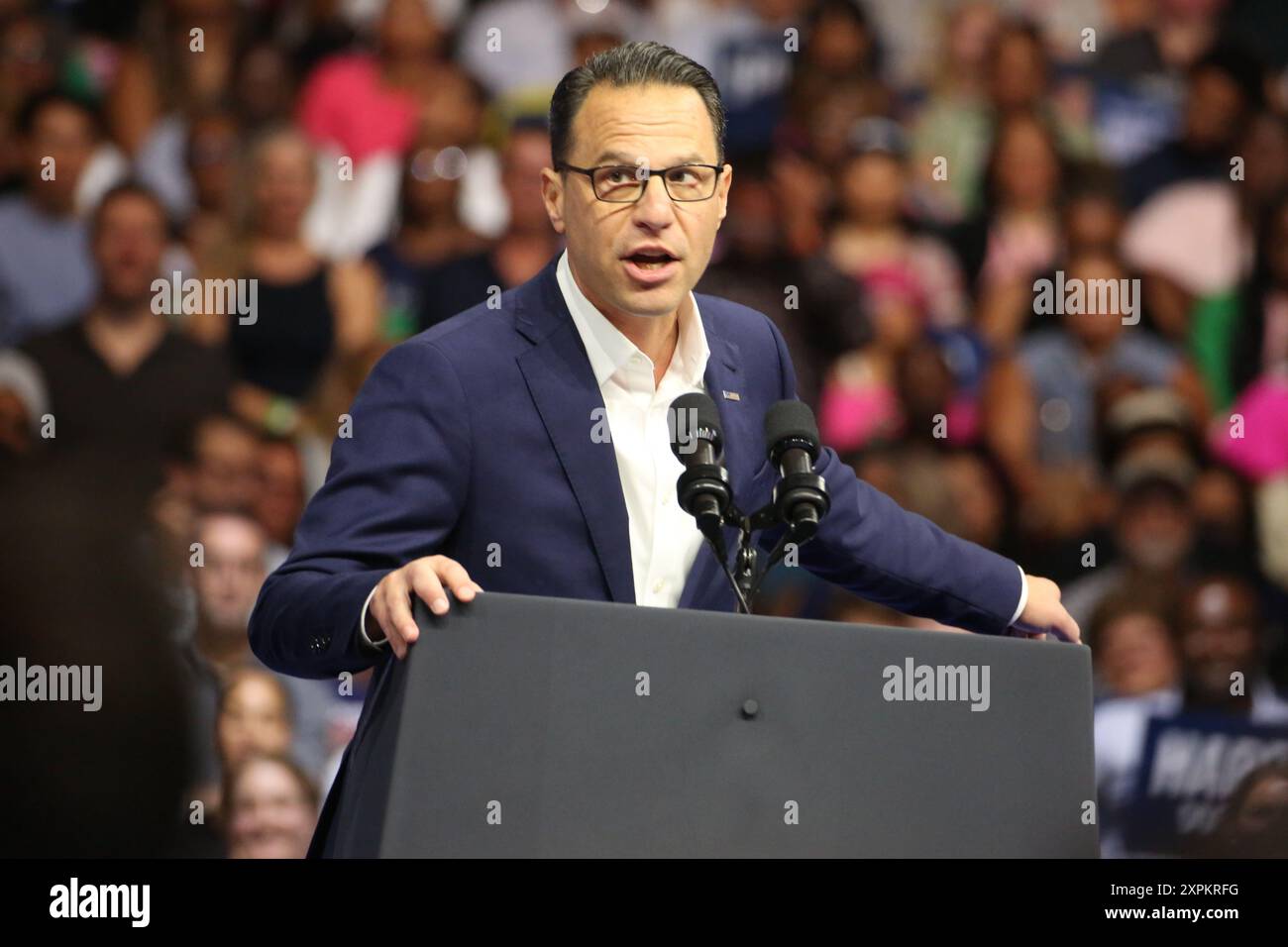 Governor of Pennsylvania Josh Shapiro speaks during an event with US ...
