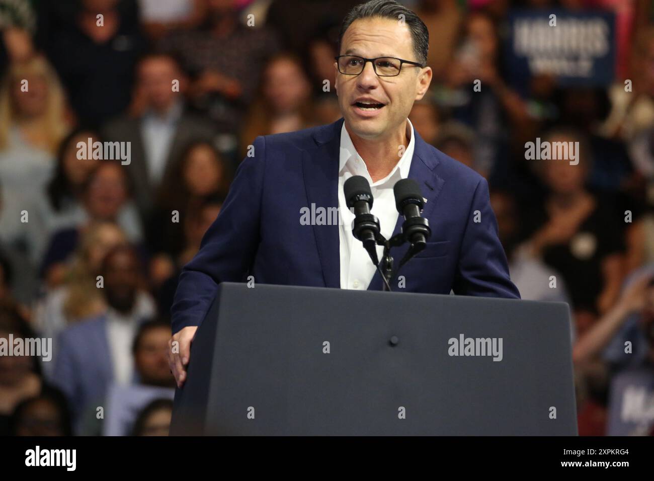Governor of Pennsylvania Josh Shapiro speaks during an event with US ...