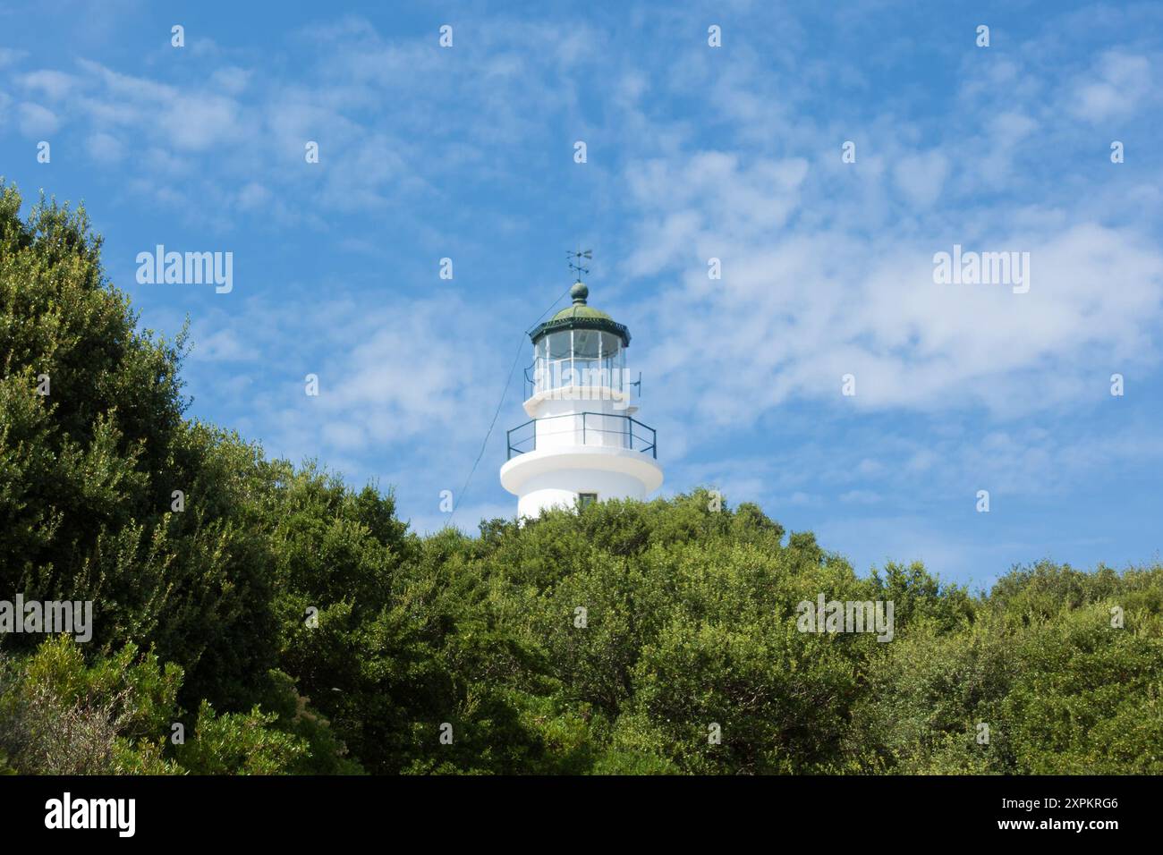 The old lighthouse in Othonoi island, Greece Stock Photo - Alamy