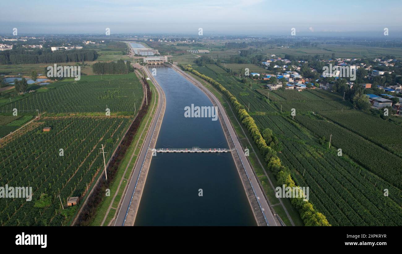 NANYANG, CHINA - AUGUST 7, 2024 - View of the Tanzhai Village section ...
