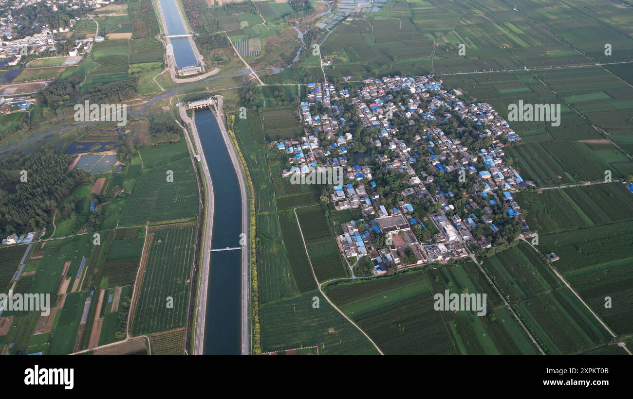 NANYANG, CHINA - AUGUST 7, 2024 - View of the Tanzhai Village section ...