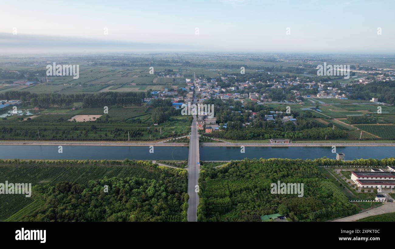 NANYANG, CHINA - AUGUST 7, 2024 - View of the Tanzhai Village section ...
