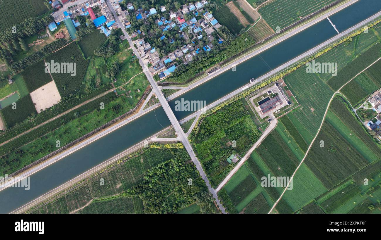 NANYANG, CHINA - AUGUST 7, 2024 - View of the Tanzhai Village section ...