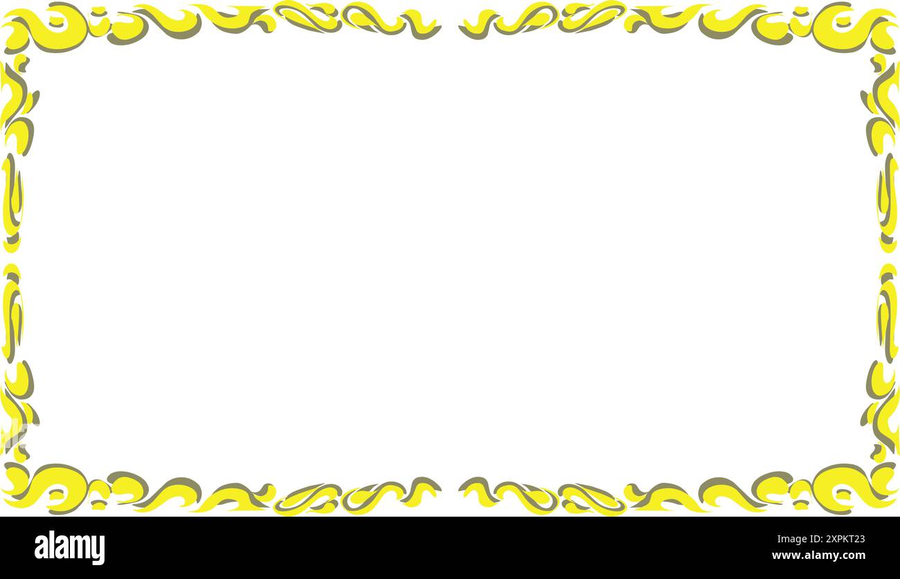 Abstract background illustration with yellow frame. Perfect for ...