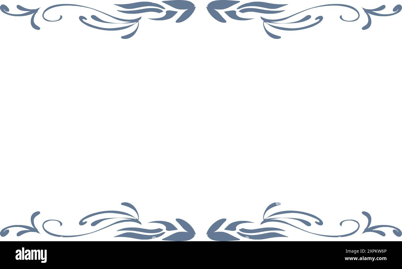 Abstract background with elemental blue border or frame. Perfect for ...