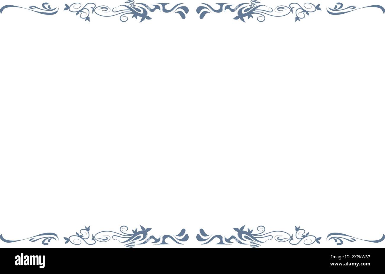 Abstract background with elemental blue border or frame. Perfect for ...