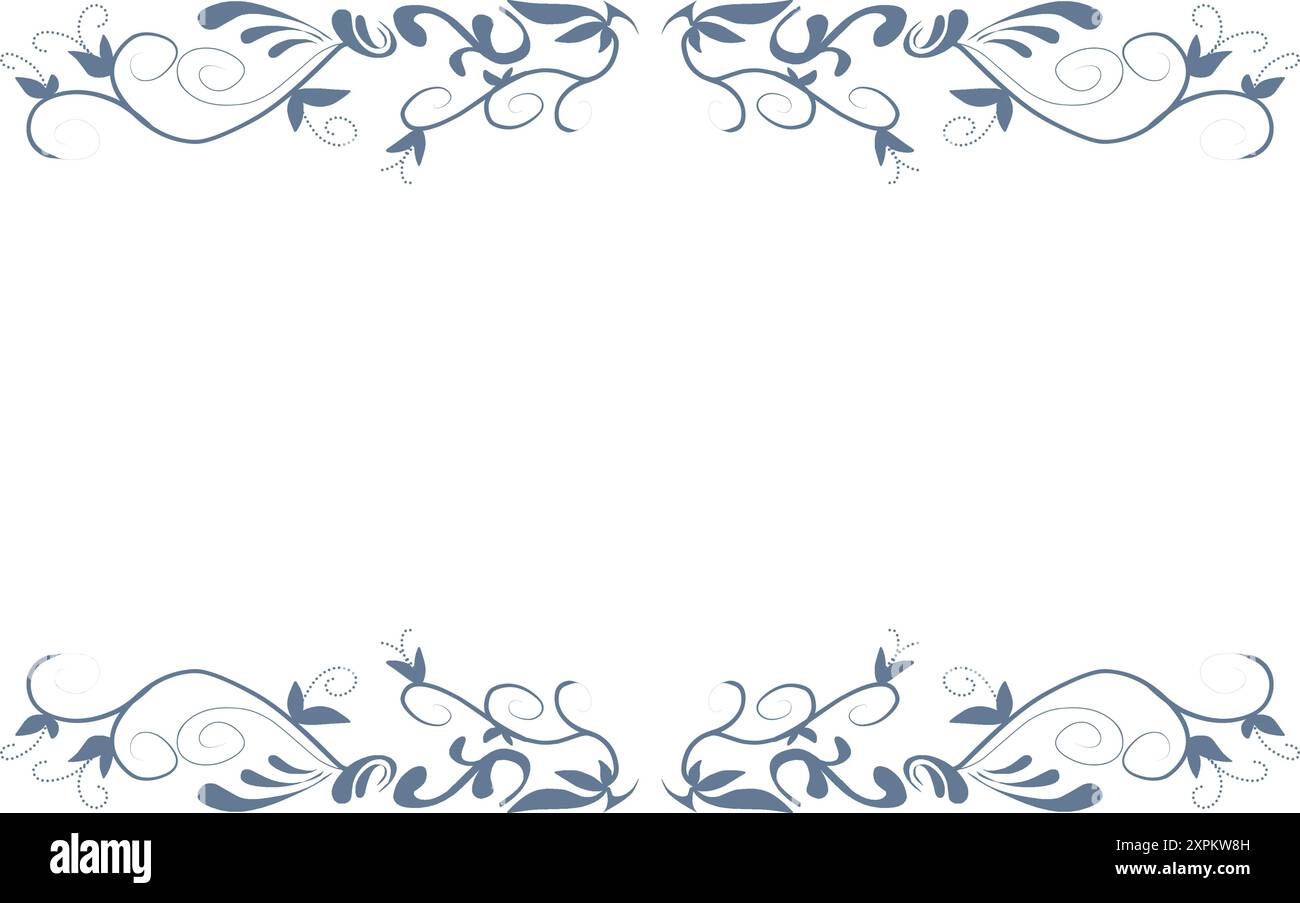 Abstract background with elemental blue border or frame. Perfect for ...