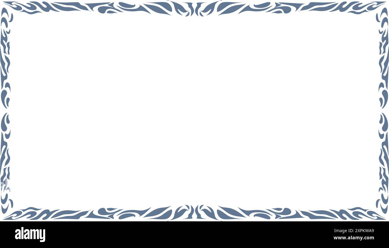 Abstract background with elemental blue border or frame. Perfect for ...