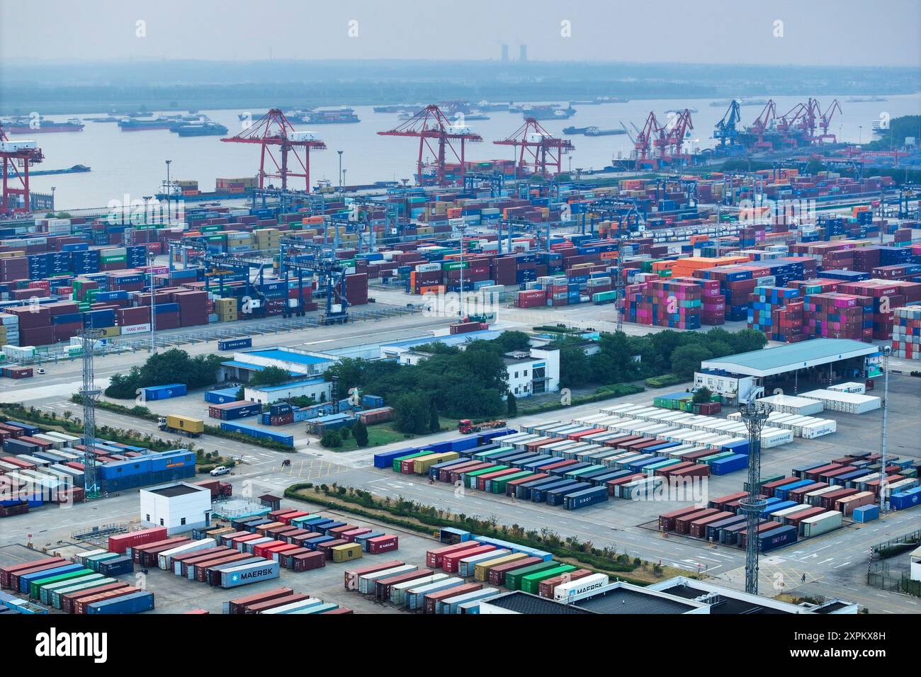 NANJING, CHINA - AUGUST 7, 2024 - The Longtan Container Terminal of ...