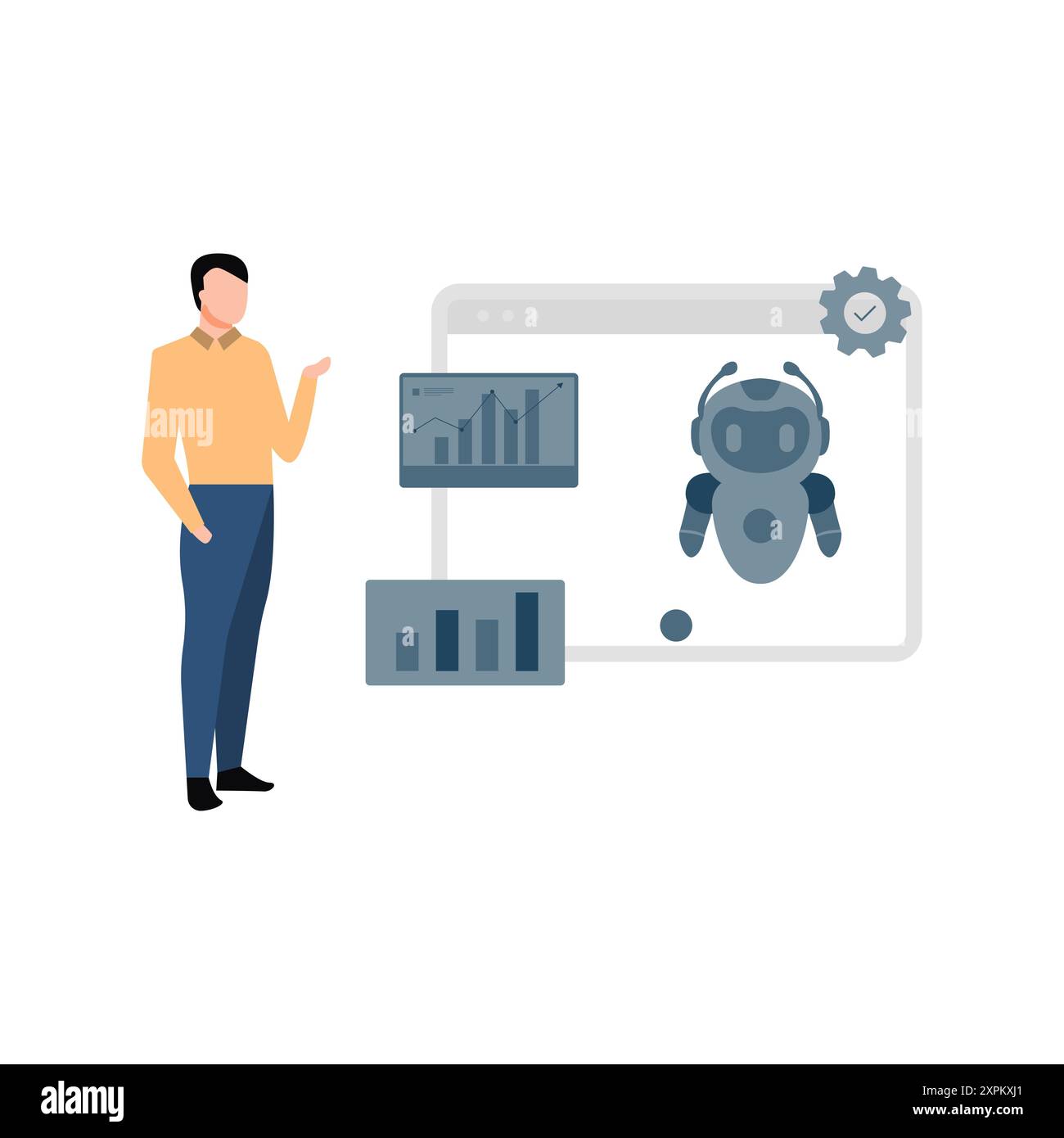 Futuristic business bot Cut Out Stock Images & Pictures - Alamy