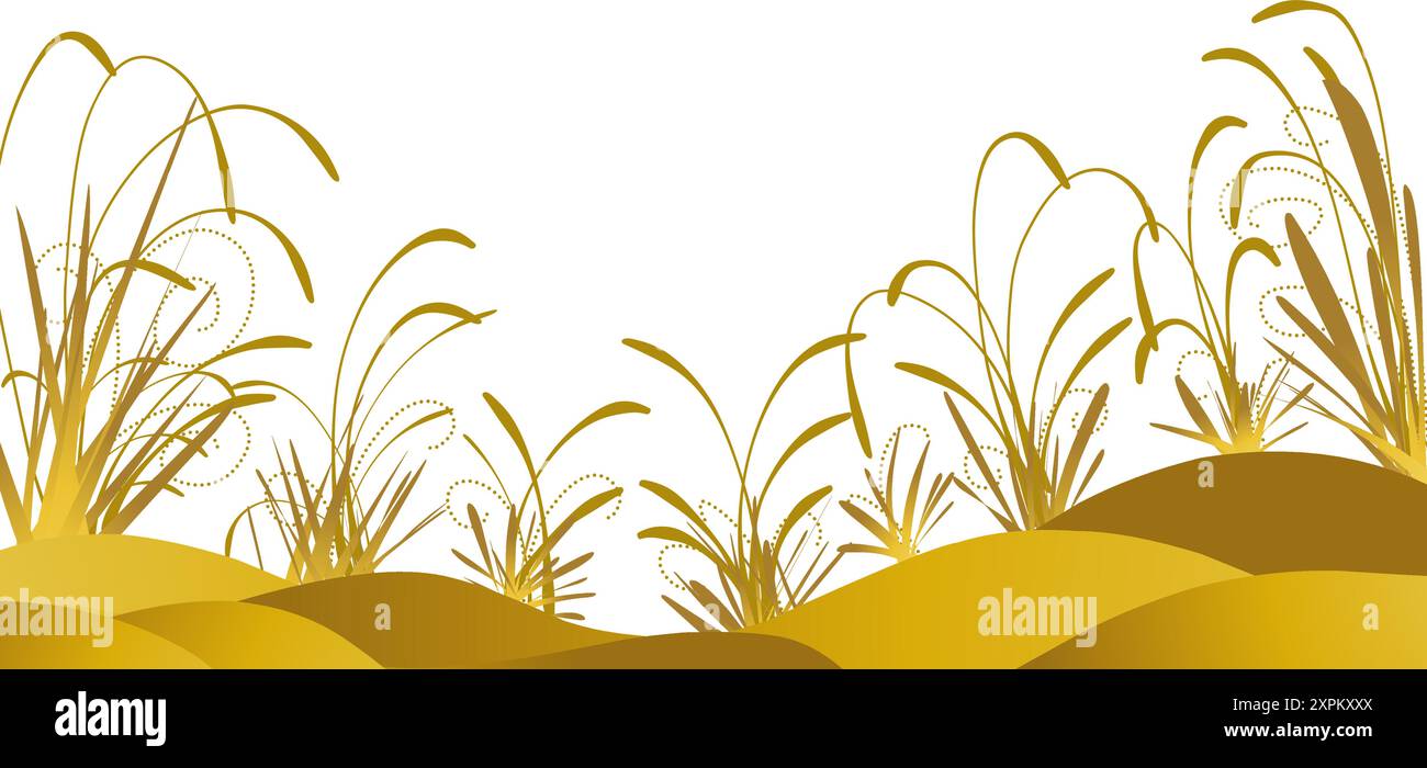 Illustration background with a mellow yellow plant theme. Perfect for ...