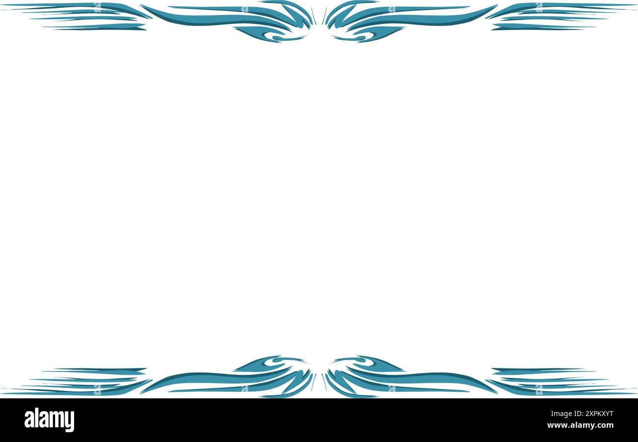 Blue tribal abstract frame background. Perfect for wallpaper ...