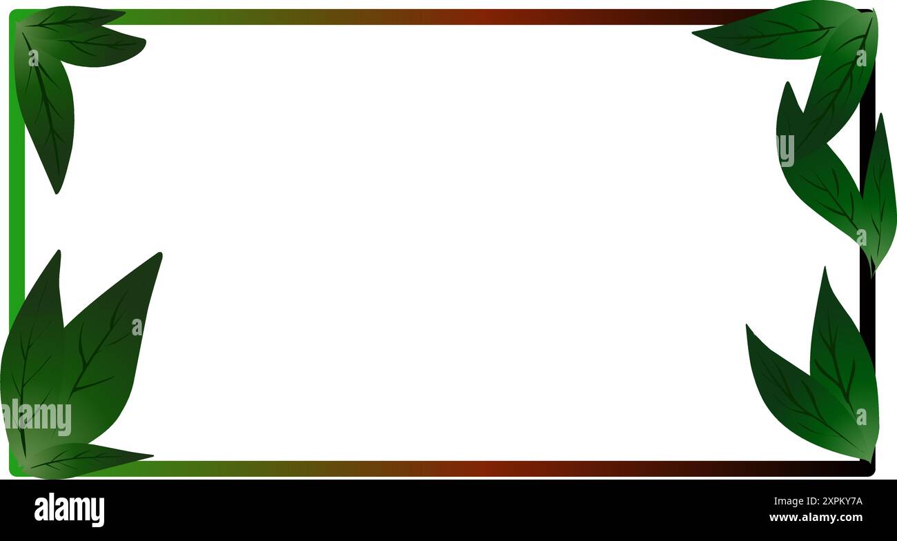 Plant theme frame background illustration. Perfect for invitations ...