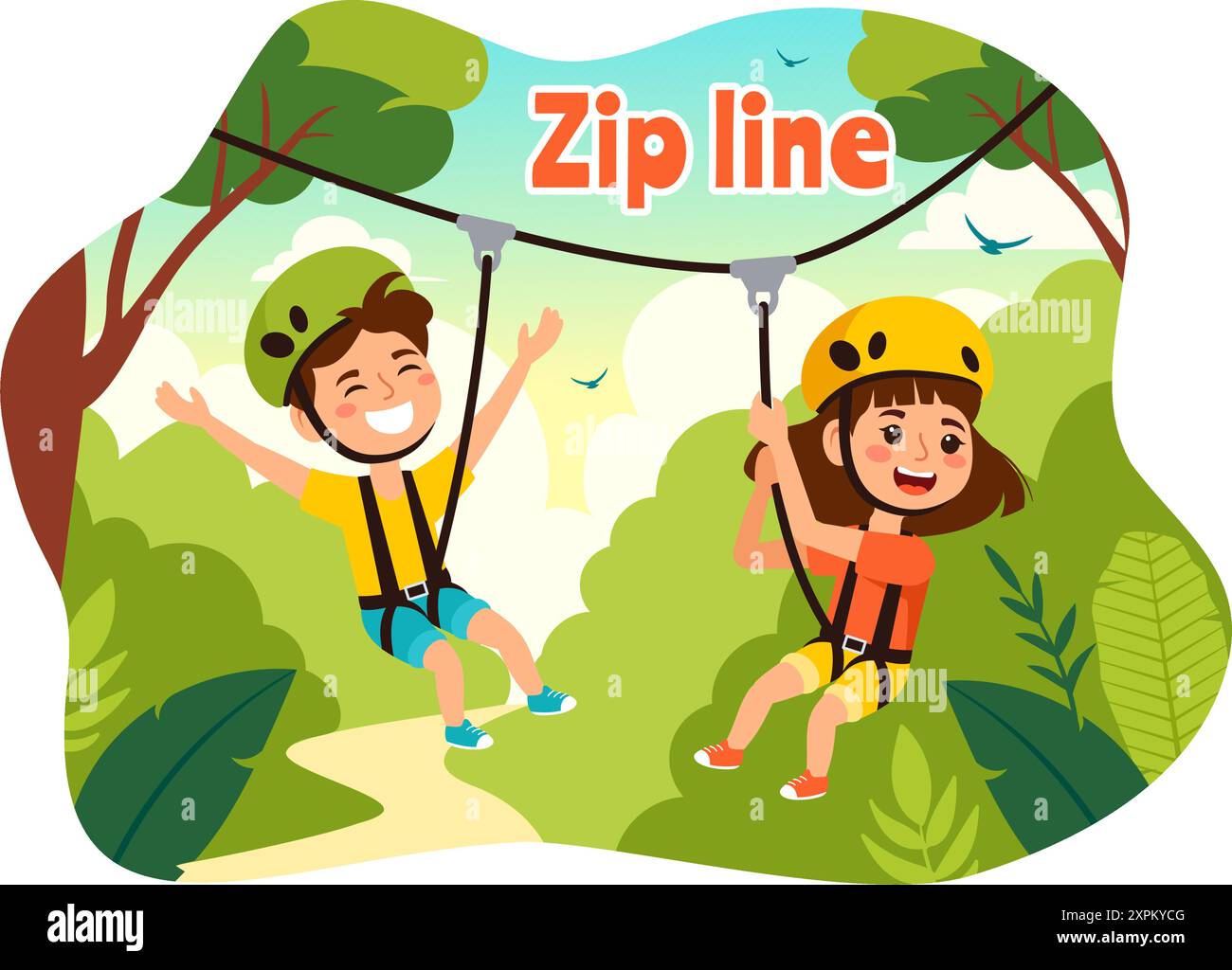 Obstacle course kids Cut Out Stock Images & Pictures - Alamy