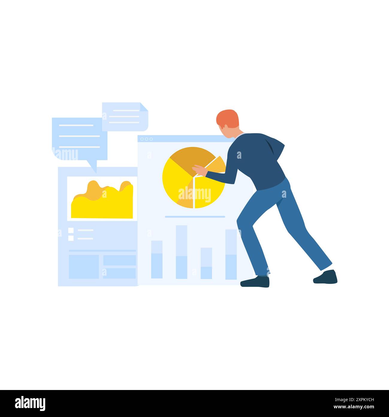 Graph chart icon vector illustration hi-res stock photography and ...