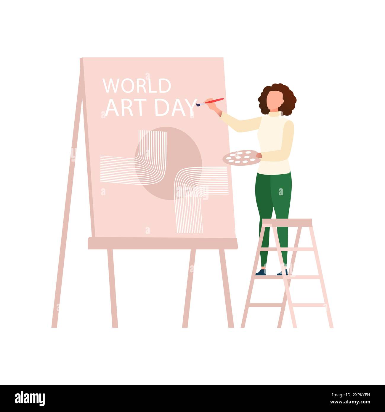 Vector drawing girl hi-res stock photography and images - Alamy