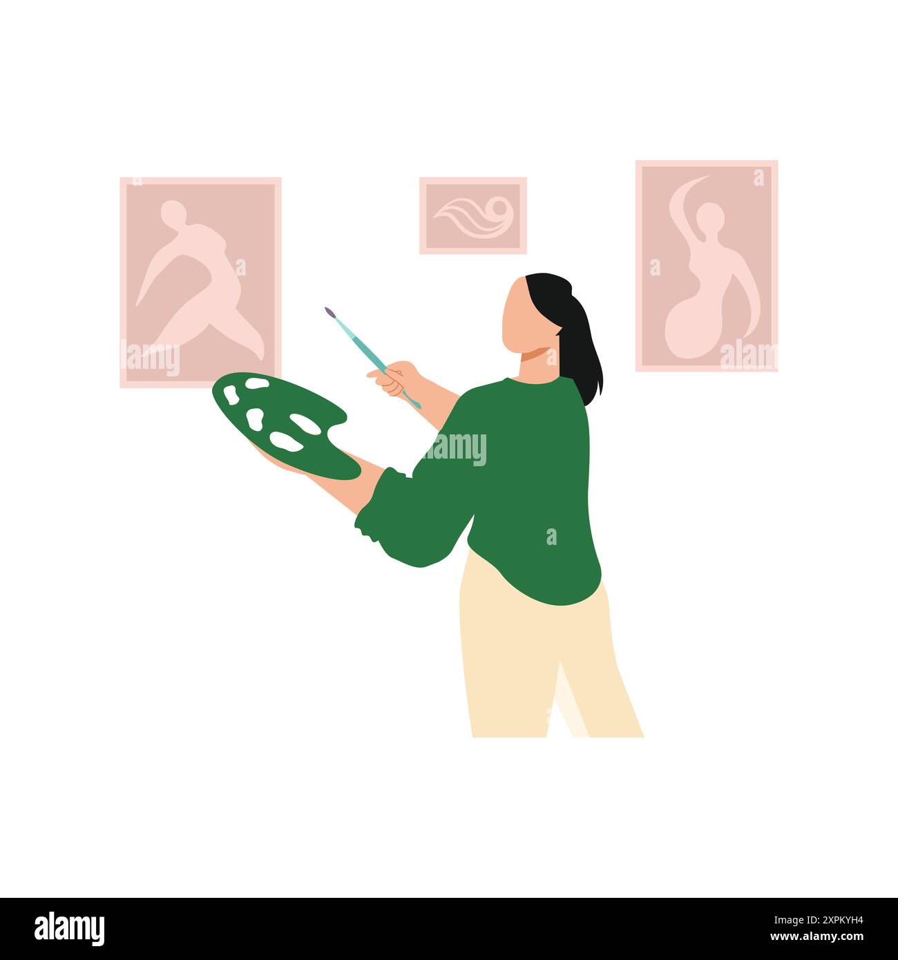 Girl avatar portrait Cut Out Stock Images & Pictures - Alamy