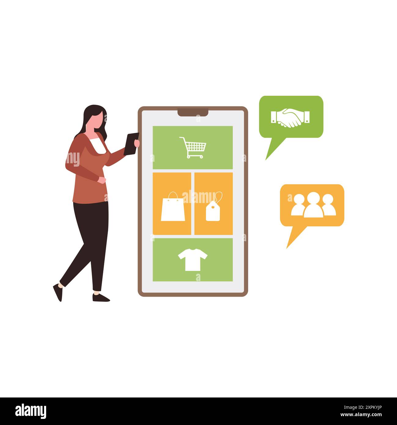 Mobile design development illustration Cut Out Stock Images & Pictures ...