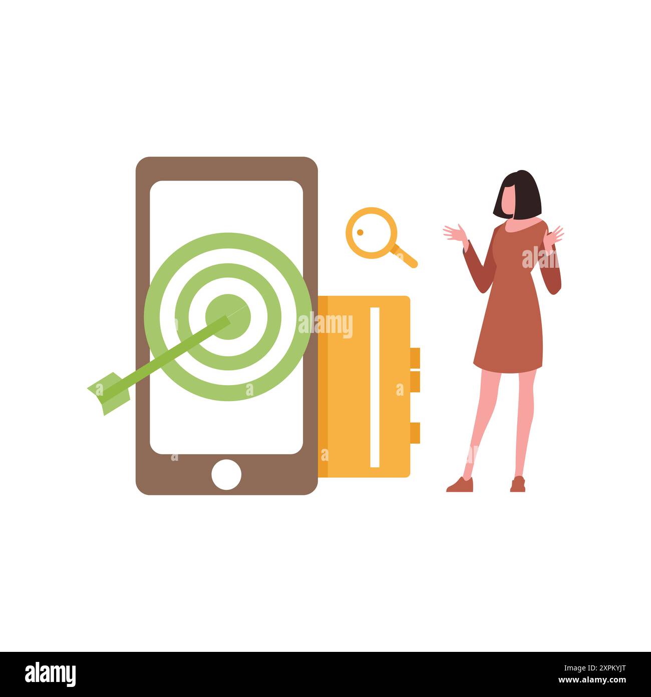 Mobile design development illustration Cut Out Stock Images & Pictures ...