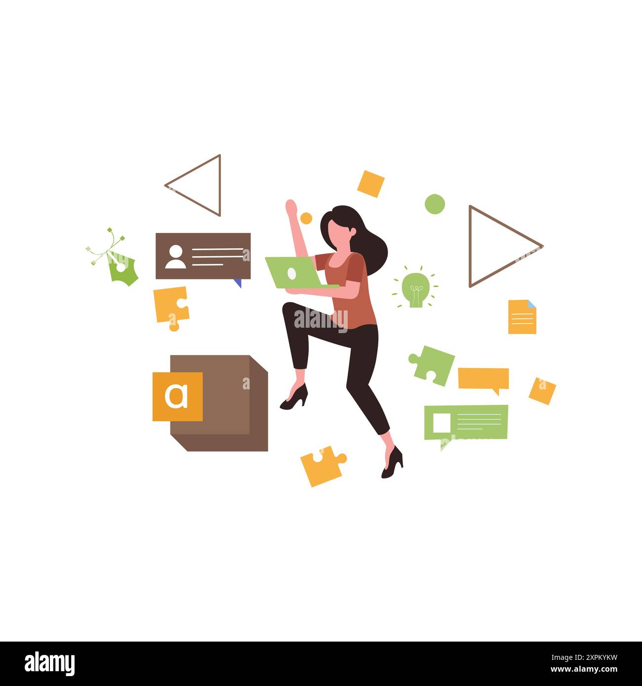 Digital marketing icon set Cut Out Stock Images & Pictures - Alamy