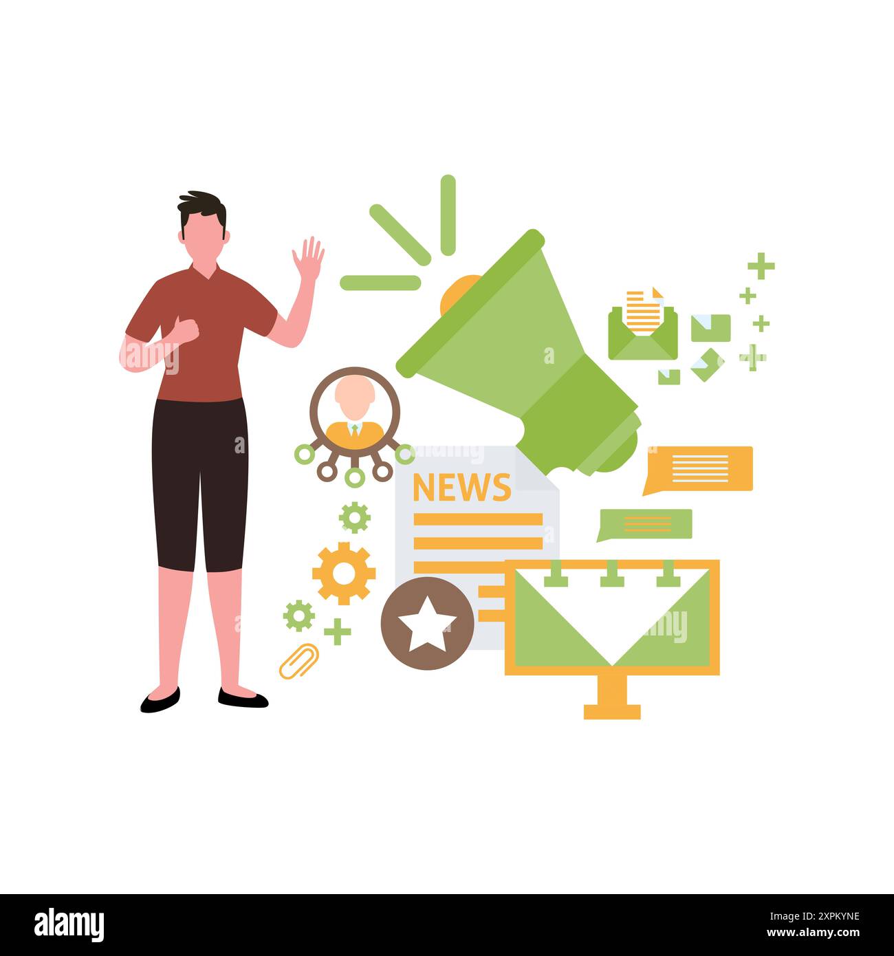 Marketing guy Cut Out Stock Images & Pictures - Alamy