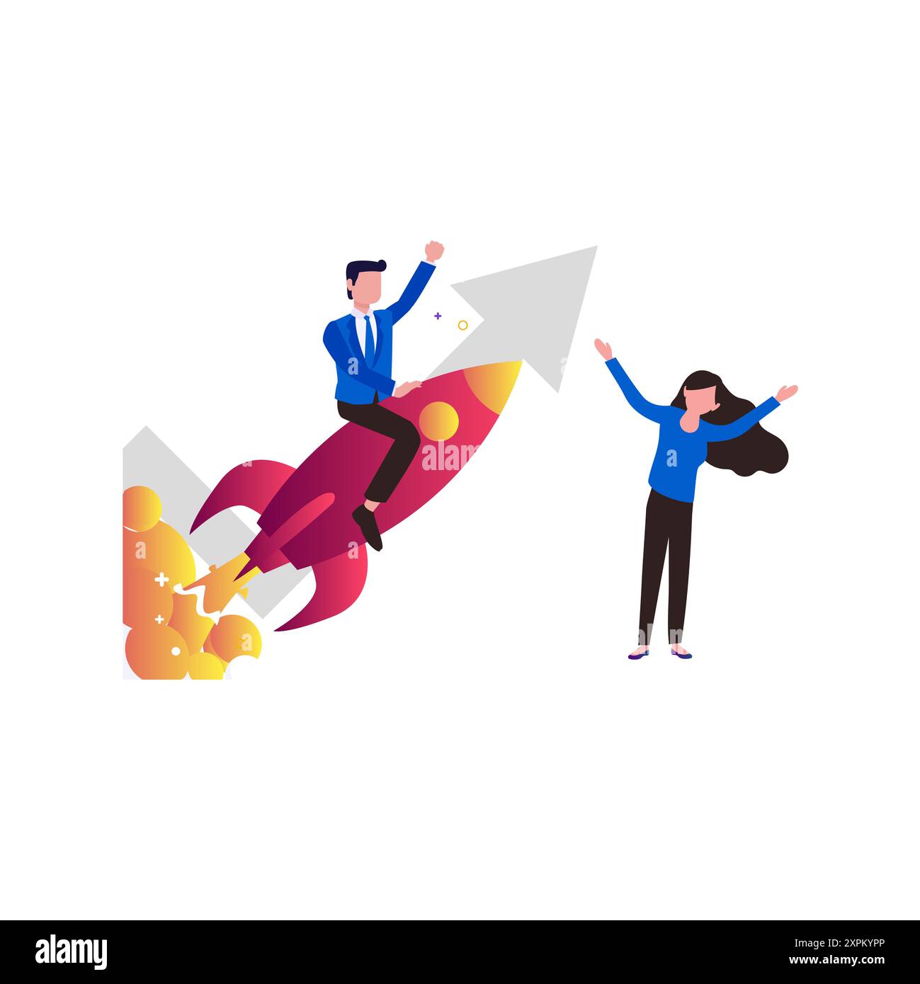 Business start concept girl hi-res stock photography and images - Alamy