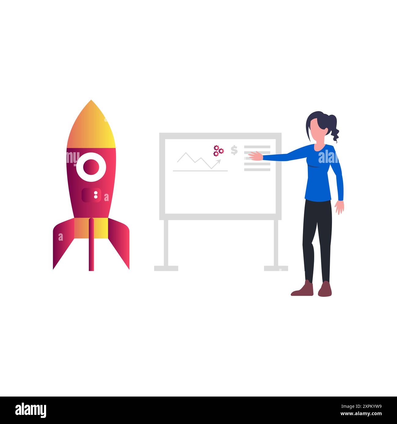 Creative business development growth Cut Out Stock Images & Pictures ...