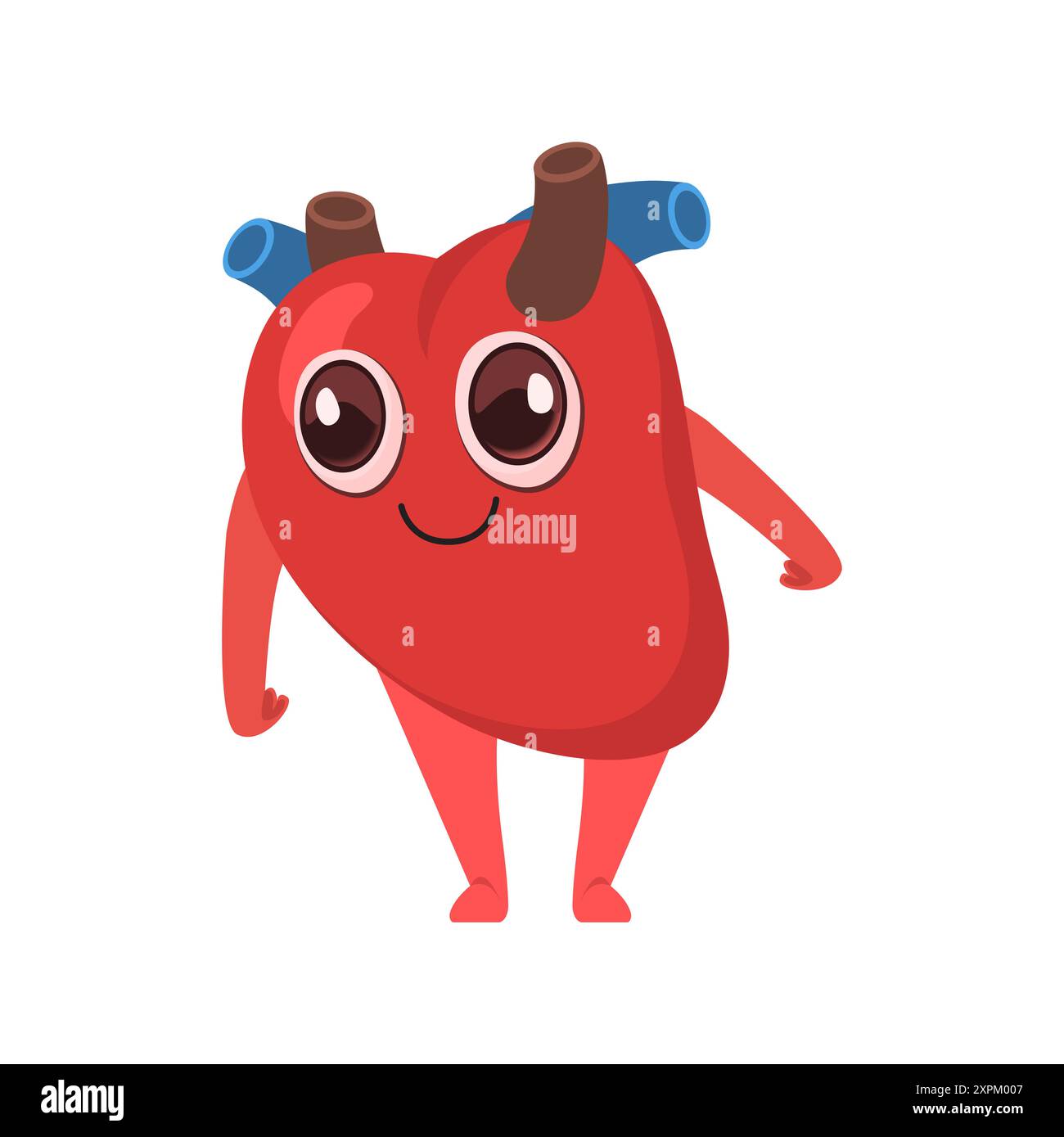 This is a cartoon of the human heart Stock Photo - Alamy