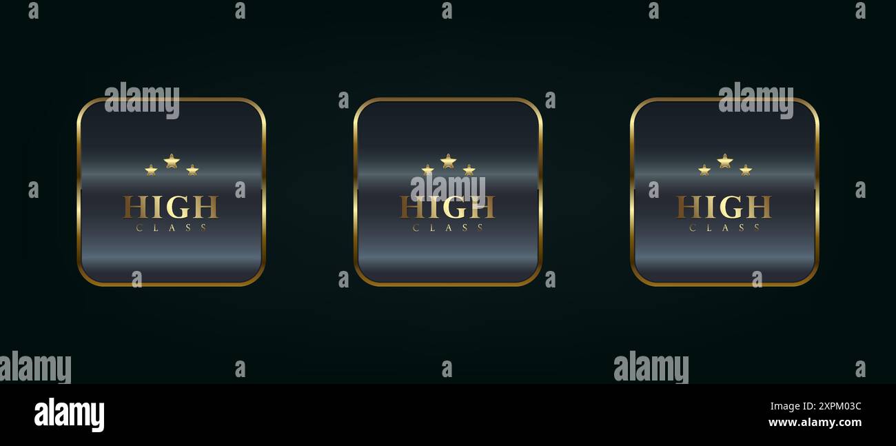 Empty golden medal template hi-res stock photography and images - Alamy