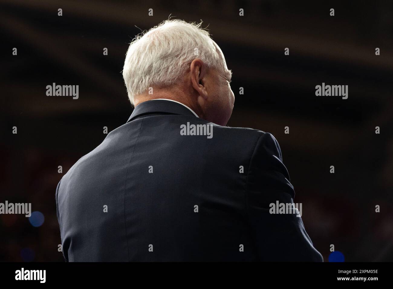 Governor of Minnesota Tim Walz attends the rally in Liacouras Center at ...
