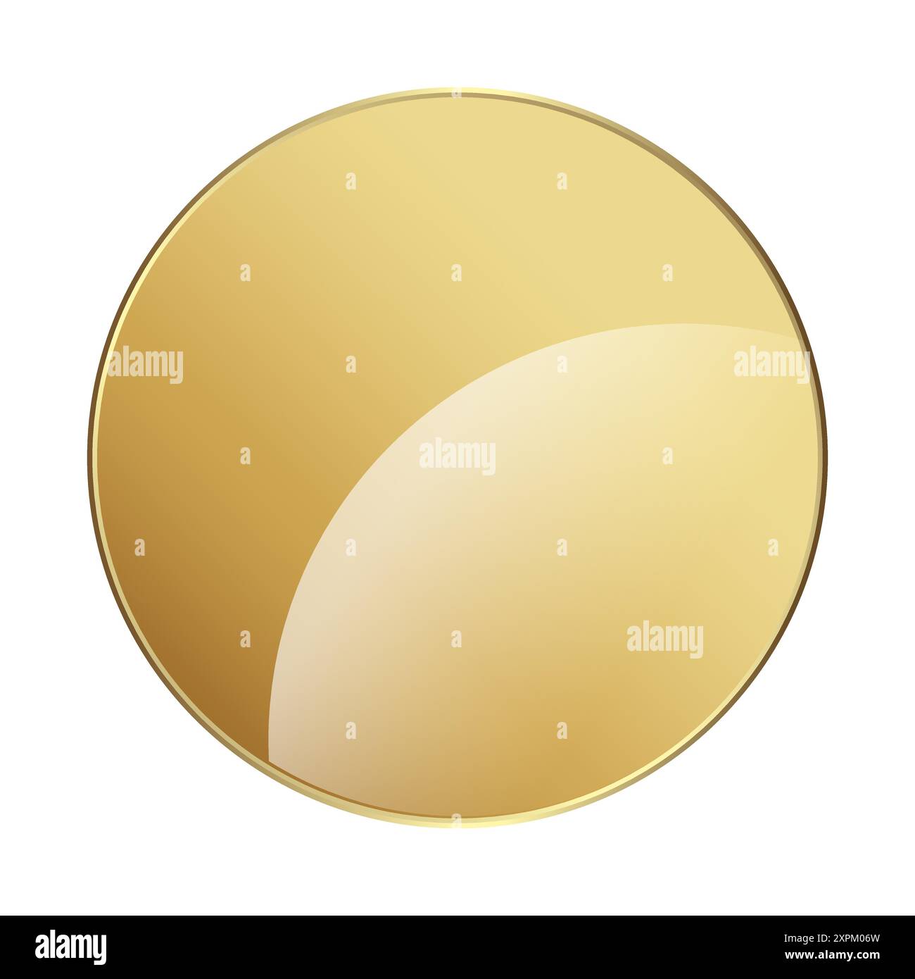 Luxury Circle button, gold, premium isolated on black background ...