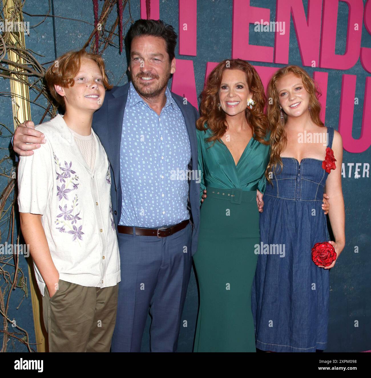 New York City, USA. 06th Aug, 2024. Wyatt Johnson, Bart Johnson, Robyn ...