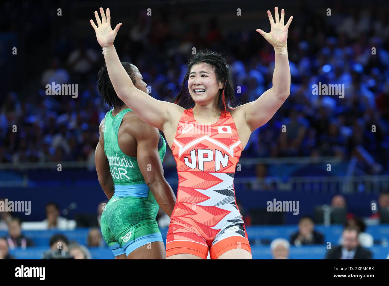Paris, France. 6th Aug, 2024. Nonoka Ozaki (JPN) Wrestling : Women's 68kg 3rd place match during ...
