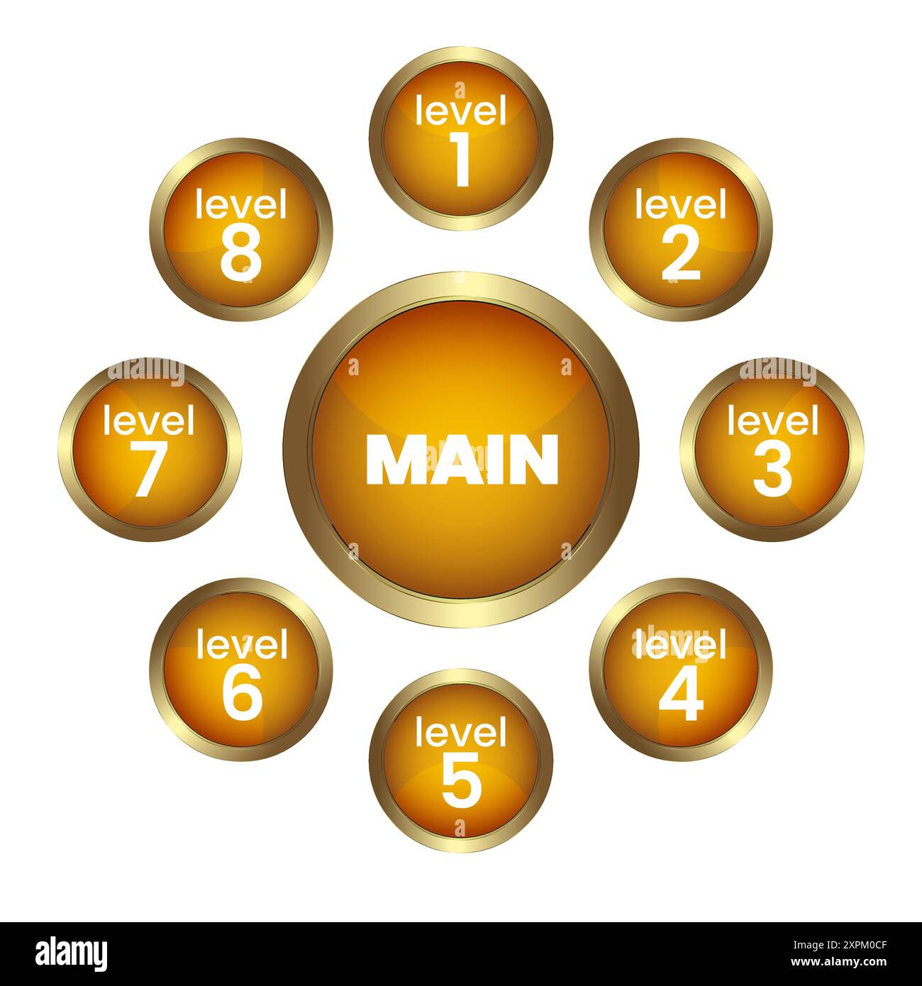 Levels icon vector vectors Cut Out Stock Images & Pictures - Alamy