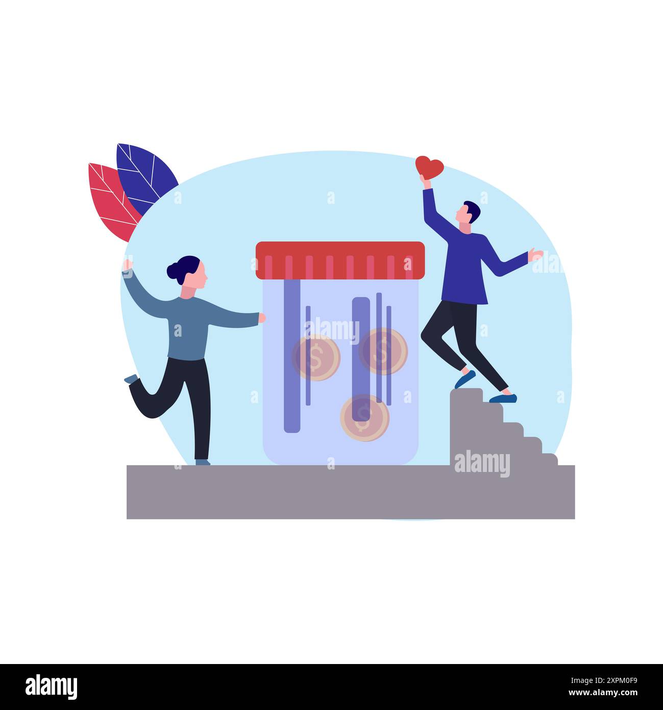 Girl support boy Cut Out Stock Images & Pictures - Alamy