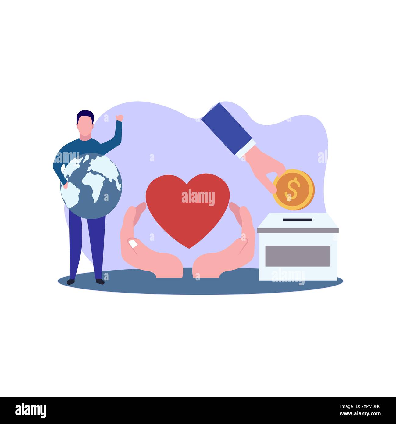 The boy is doing welfare work Stock Photo - Alamy