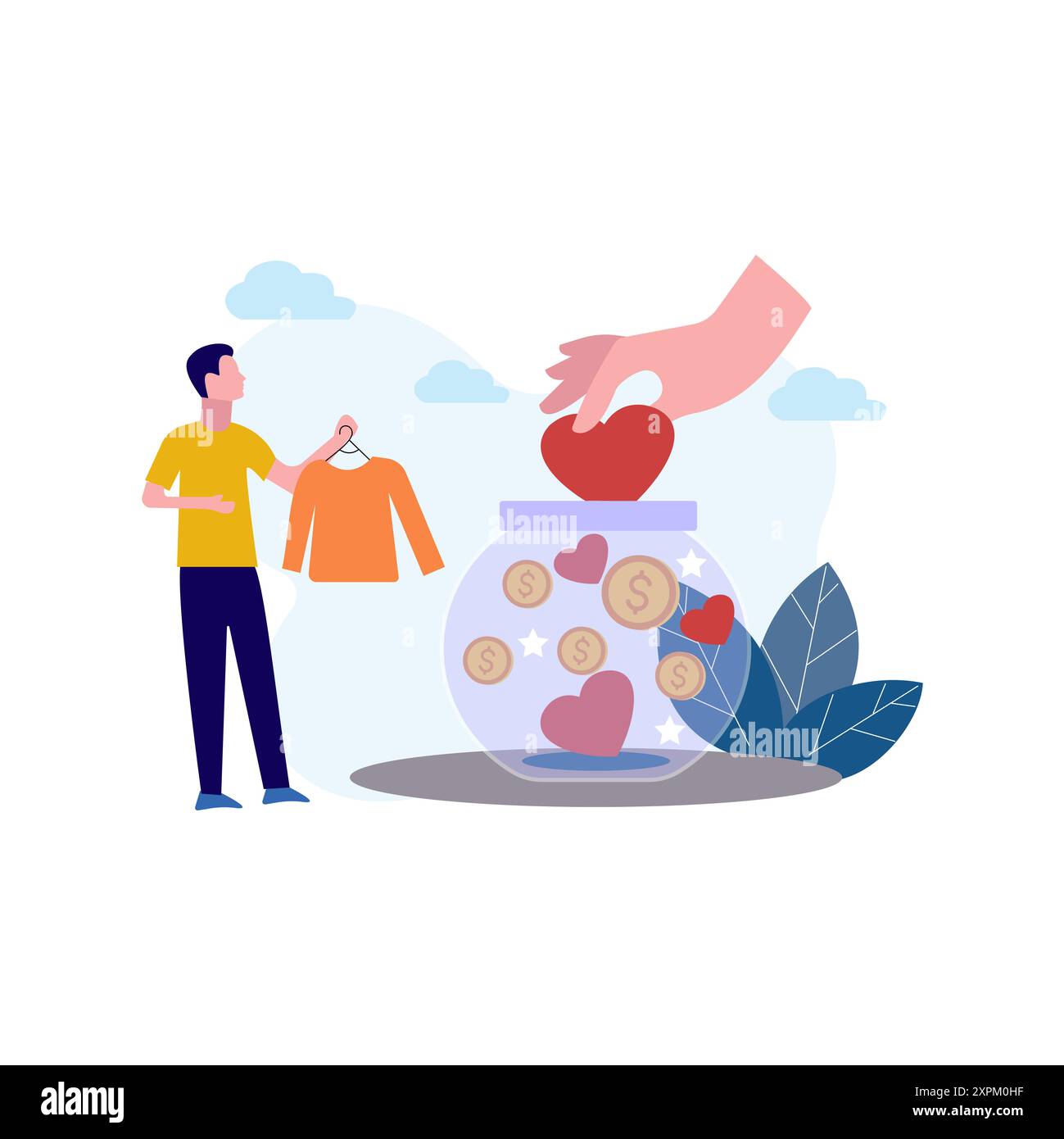 Donate clothes Cut Out Stock Images & Pictures - Alamy