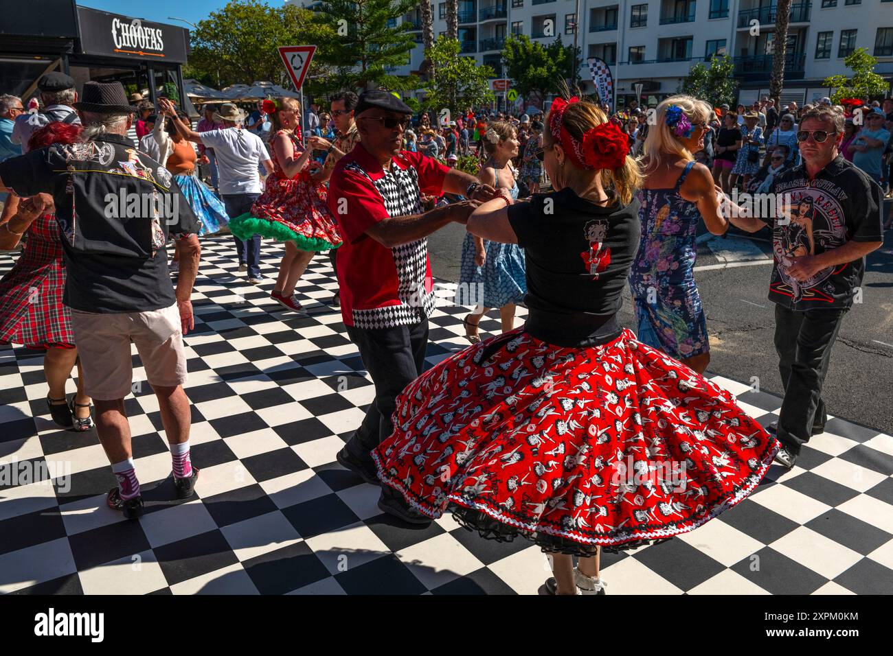 Rock n roll dancers at the Cooly Rocks On festival at Coolangatta on ...