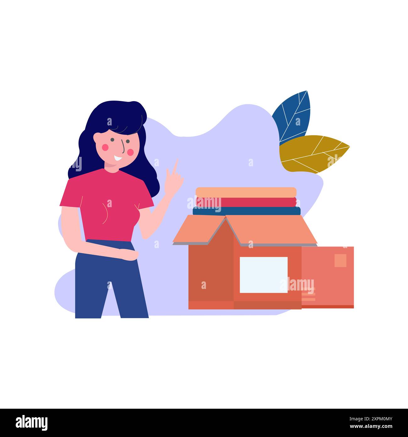 Donation clothes box Cut Out Stock Images & Pictures - Alamy