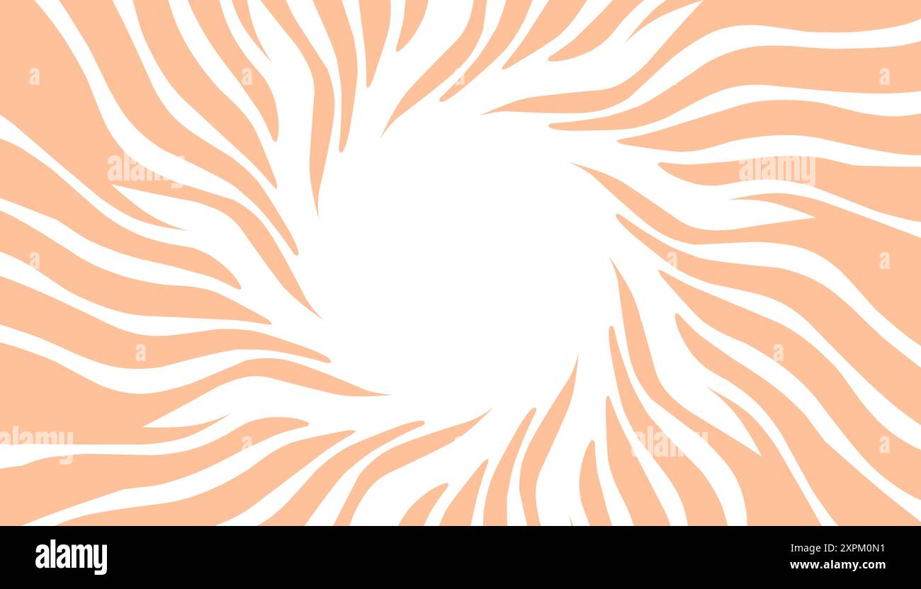 Peach fuzz pantone colour abstract background illustration with spiral ...