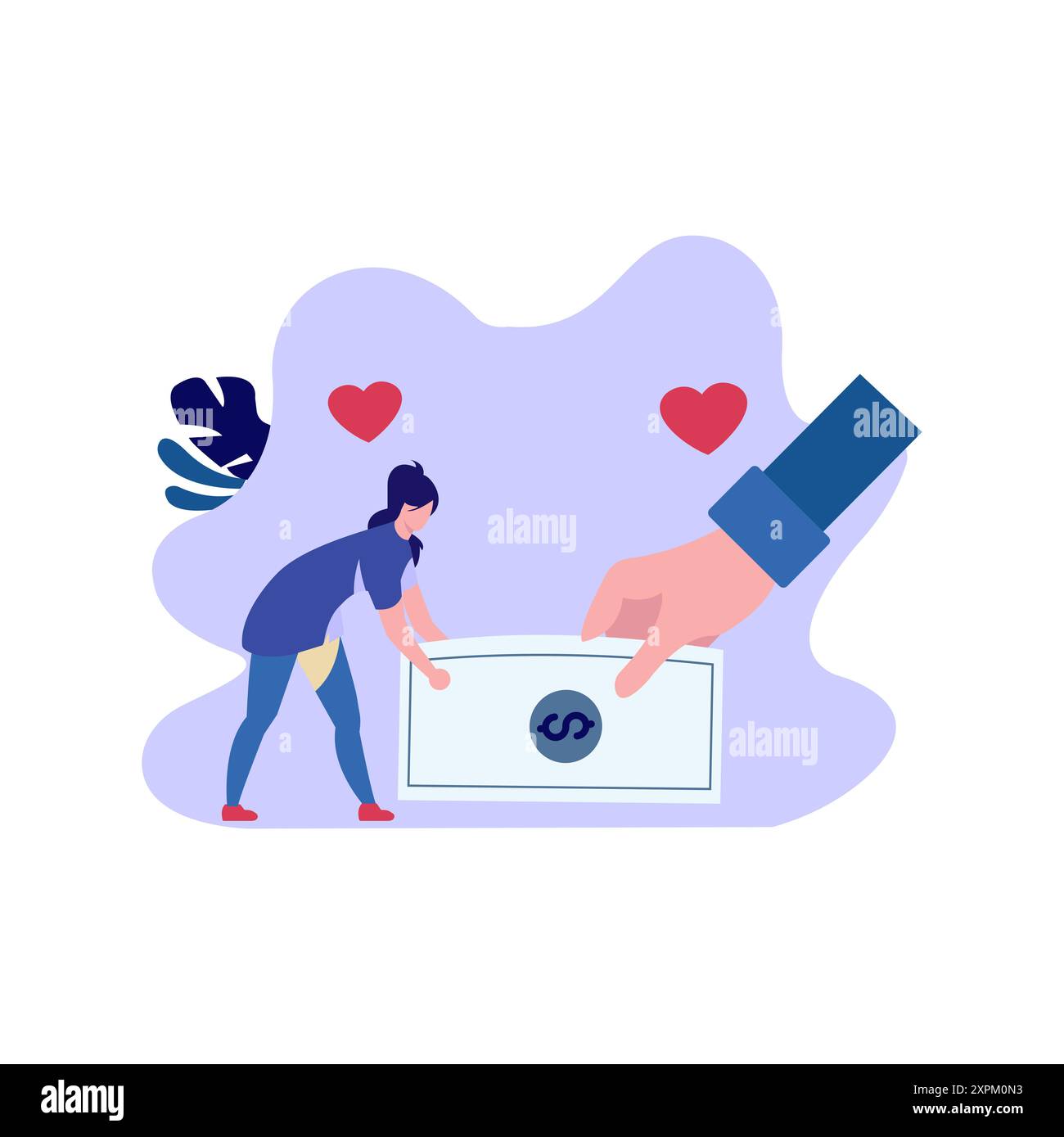 Hand taking cash money Cut Out Stock Images & Pictures - Alamy