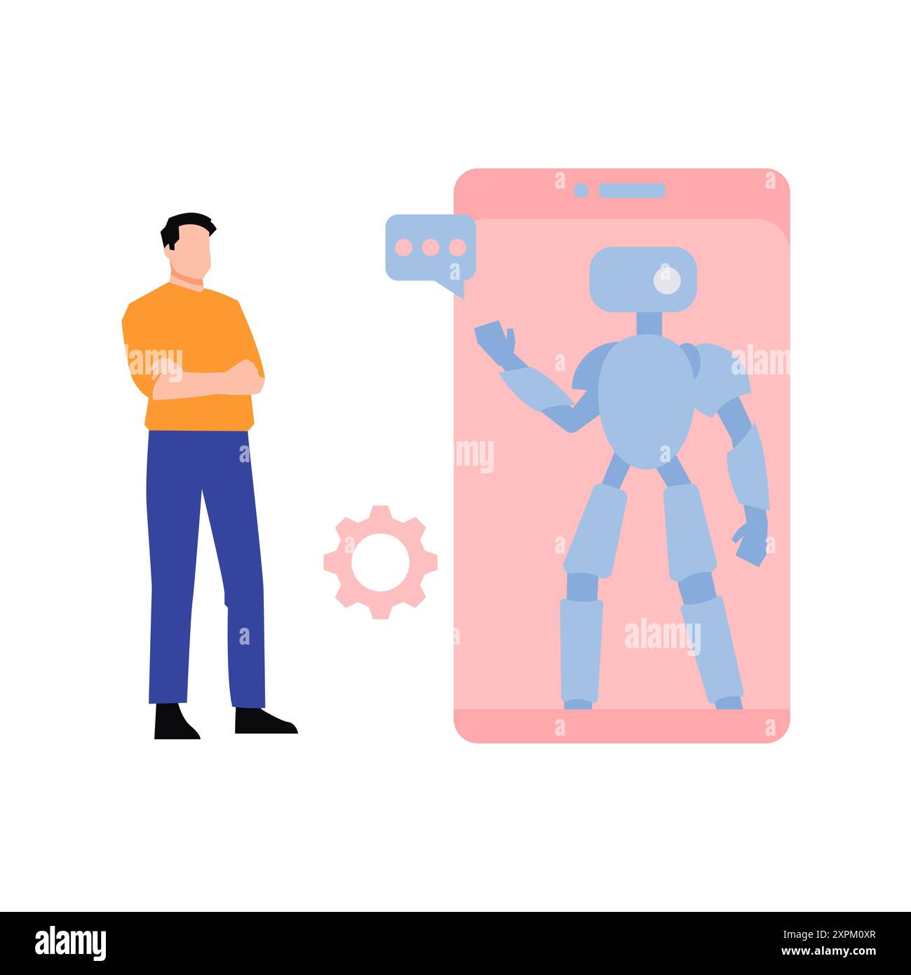Robot talking Cut Out Stock Images & Pictures - Alamy